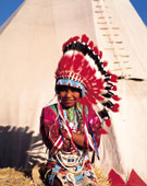 Klere en kultuur van Indiane