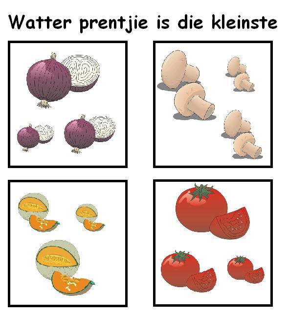 Optel somme: Vrugte 1 Vrugte 2 Groente 1 Groente 2